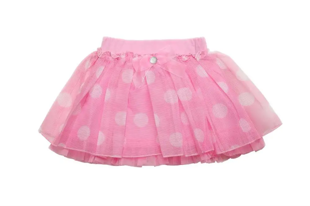 Moda 2015 ropa infantil niños Mini falda Polka Dot Pink nueva marca ...