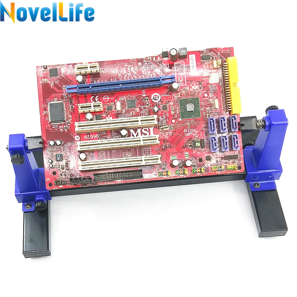 סטי כלי יד - SN-390 PCB Holder Printed Circuit Board Jig Fixture Soldering Assembly Stand Clamp ...