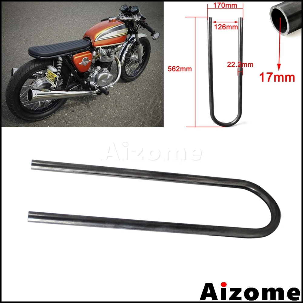 5.8" Wide Cafe Racer Seat Loop Motorcycle Seat Flat Rear Frame Hoop For ...