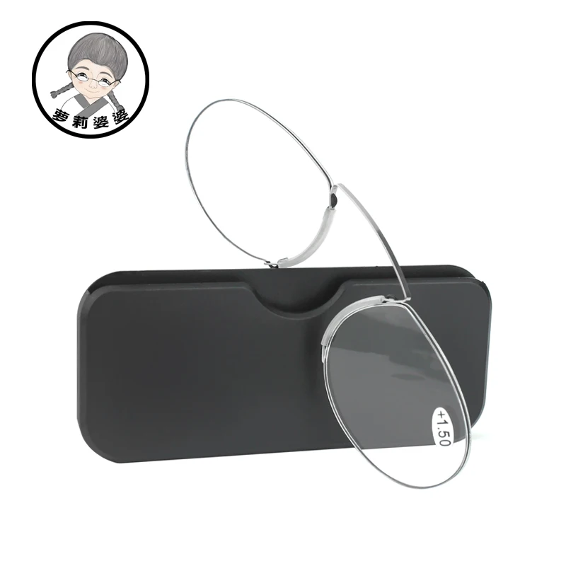 Reading Glasses 10 To 40 Portable Wallet Reader With Case Nose Clip