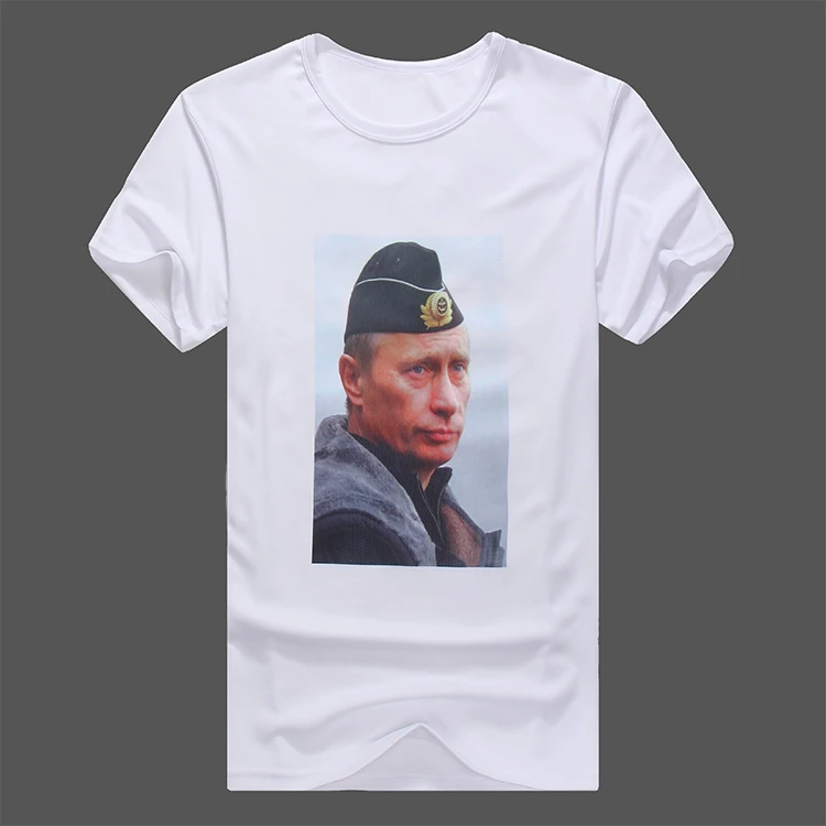 2014-new-fashion-Men-s-T-shirt-Russia-President-Putin-T-shirt-Casual-O ...