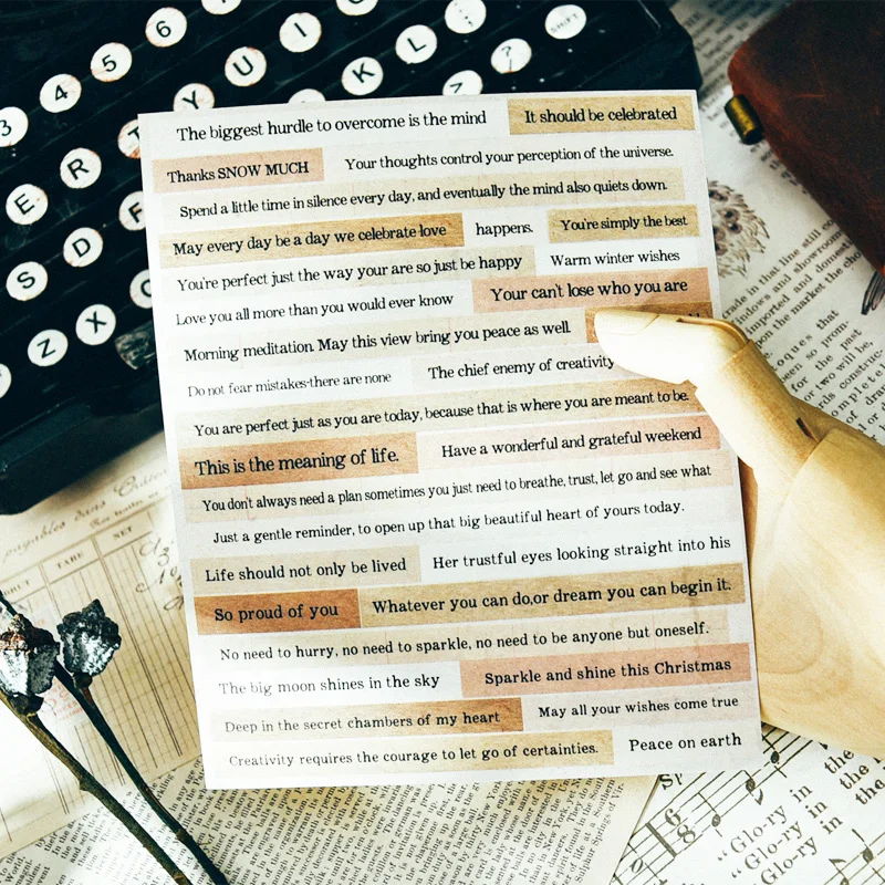 Script stickers Notes stickers Planner stickers Bullet Journal ...