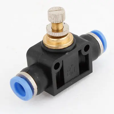 8mm to 8mm Tube Speed Control Quick Connector Pneumatic Push In Fitting ...