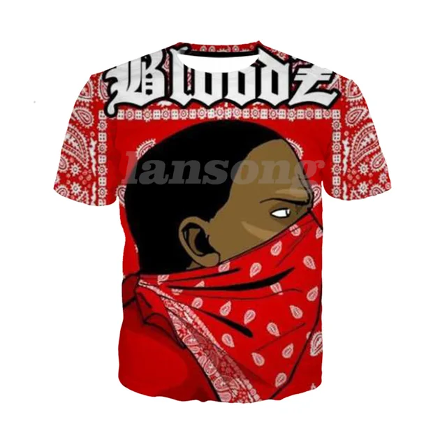 blood gang 3d print t shirts/sweatshirts/hoodies/pants men harajuku ...