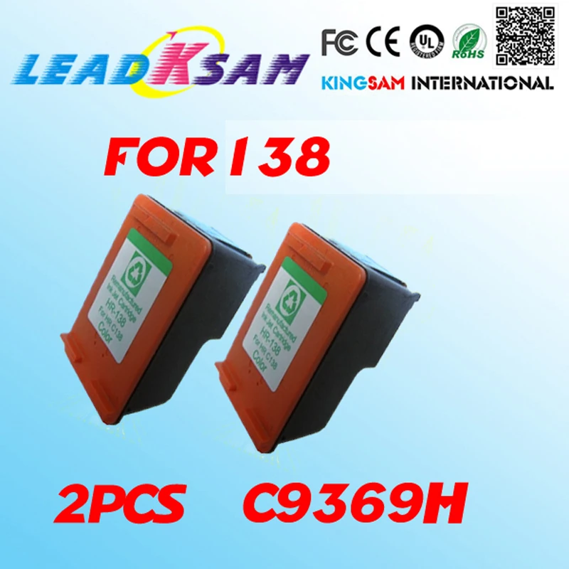 2x Compatible For Hp138 Ink Cartridges C9369h Deskjet 6840 6848 5740 ...