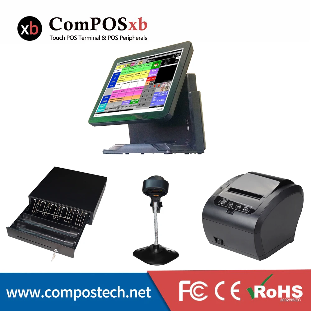 WindowsPOS Terminal 15 Inch Touch Screen Pos System/Cash Register ...