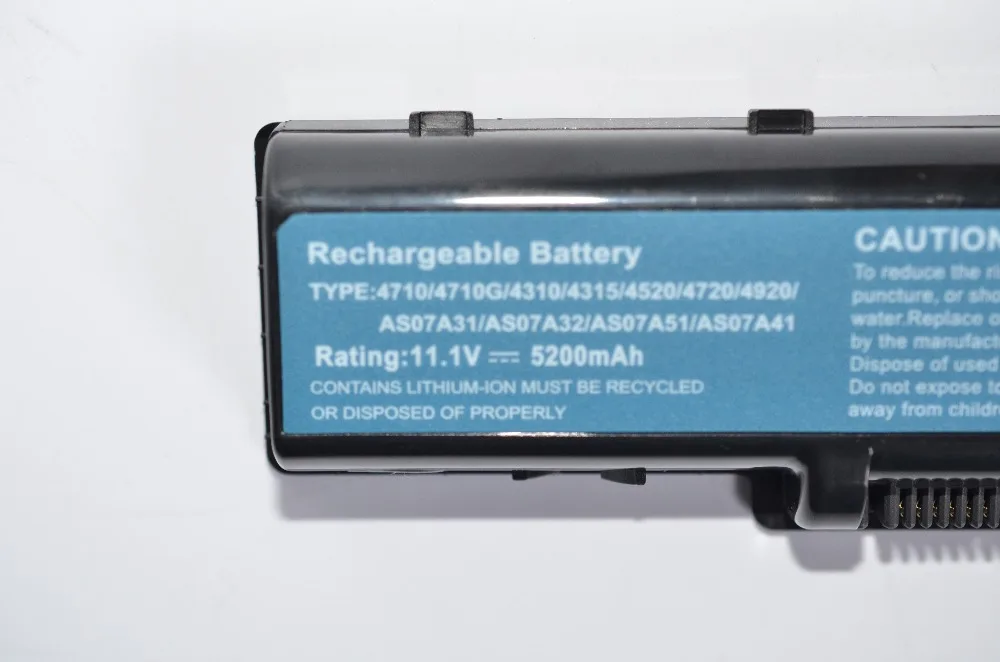 מוצר - 4400mAh Battery for Acer Aspire AS07A31 AS07A32 AS07A41 AS07A42 ...