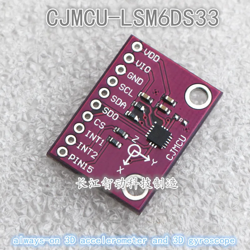 Lsm6ds33tr 3 3 Axis Accelerometer Cjmcu Axis Gyroscope 6 Axis Inertial Sensor 6dof Module In 
