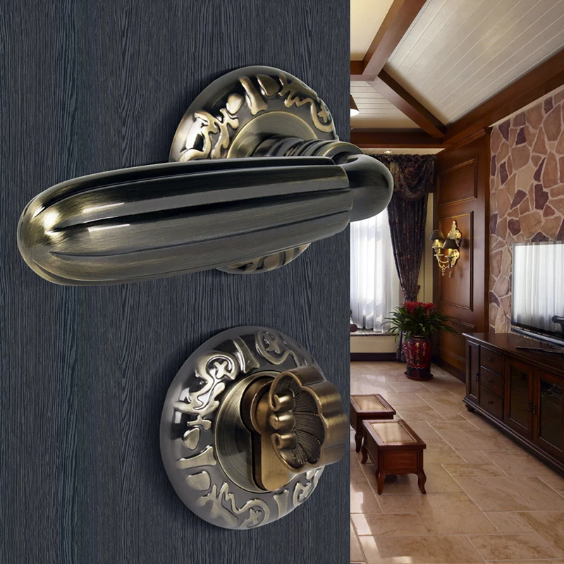 SUCIN Door Locks Bronze Classic Handles Retro Interior Door Handles ...