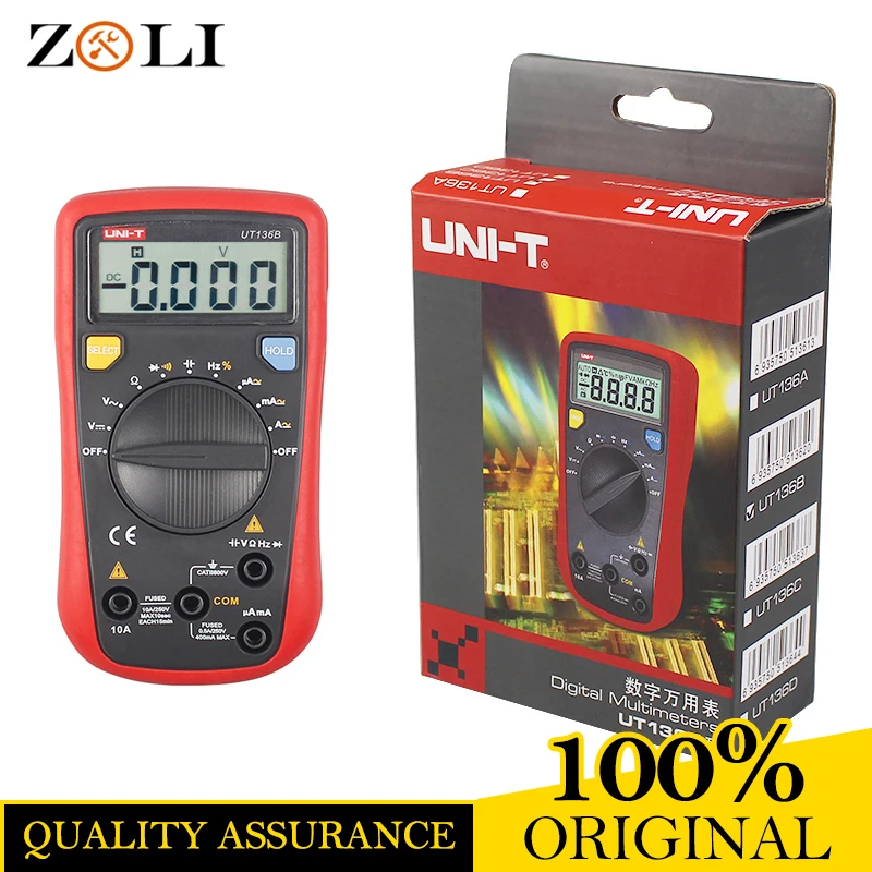 UNI T UT136B/UT136B+ Digital Multimeter Auto Range TesterUNI T UT136B ...