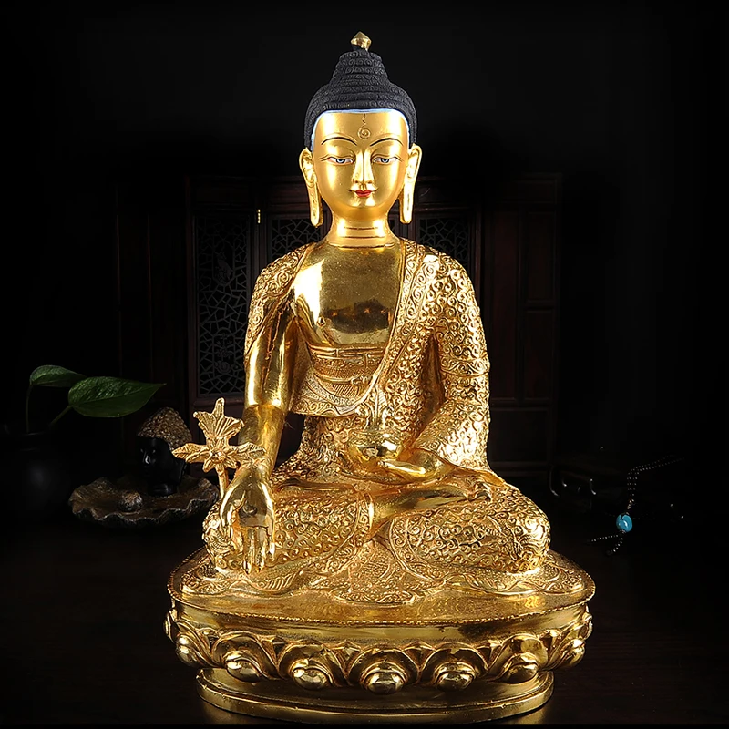32cm-LARGE-GOOD-Buddhist-Buddhism-efficacious-Safety-Protection-Tibet ...