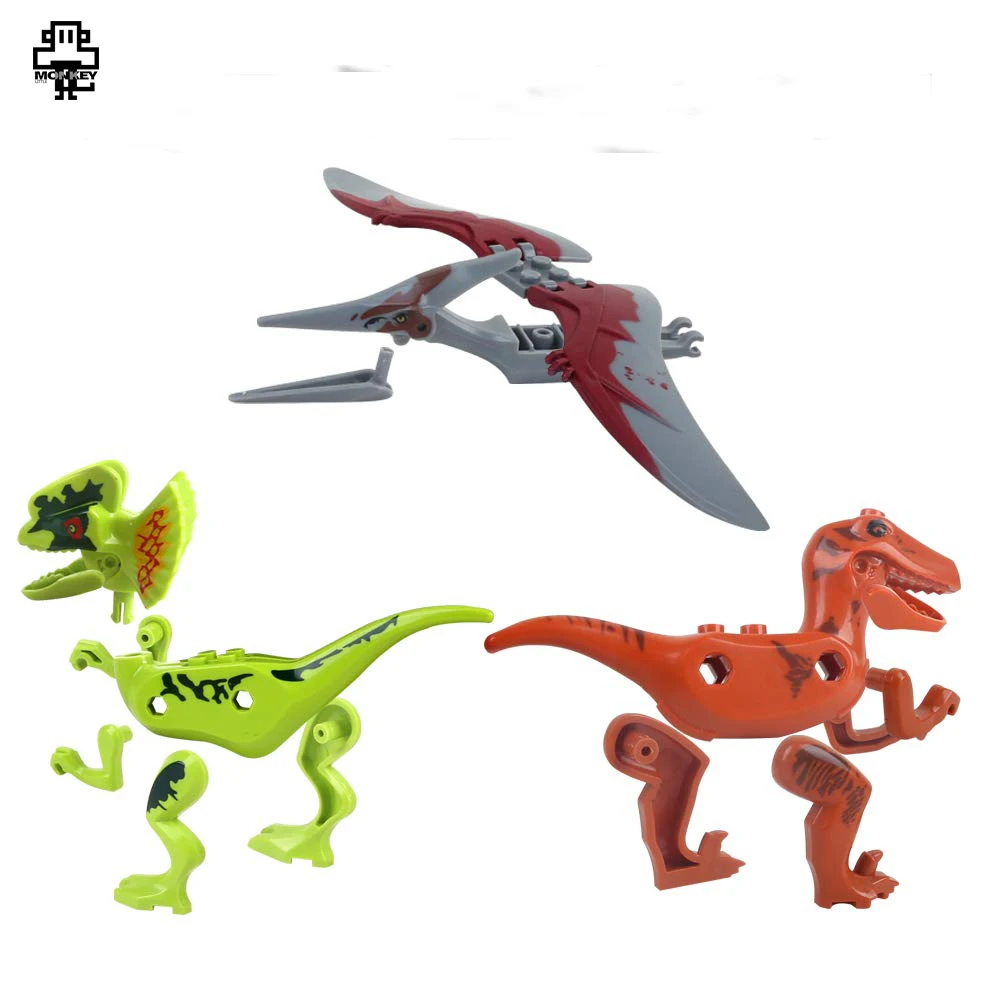 Hot Jurassic World Dinosaur Park Building blocks Set Velocirapto ...