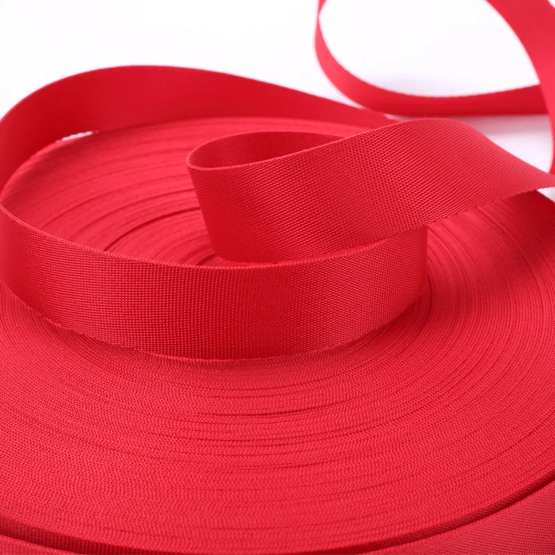25mm*50yards Red Black Nylon Woven Webbing Band For Bags Sewing Webbing ...