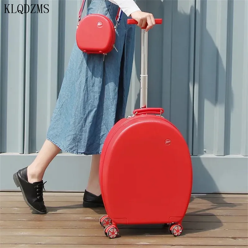 Cabin Trolley Suitcase Spinner Travel Luggage On-Wheels Girls Women ...