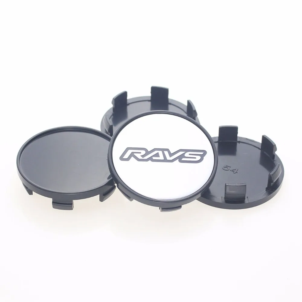 54MM RAYS Wheel Center Caps Fit 49MM Inner Rim Hole VOLK Emblem Sticker ...