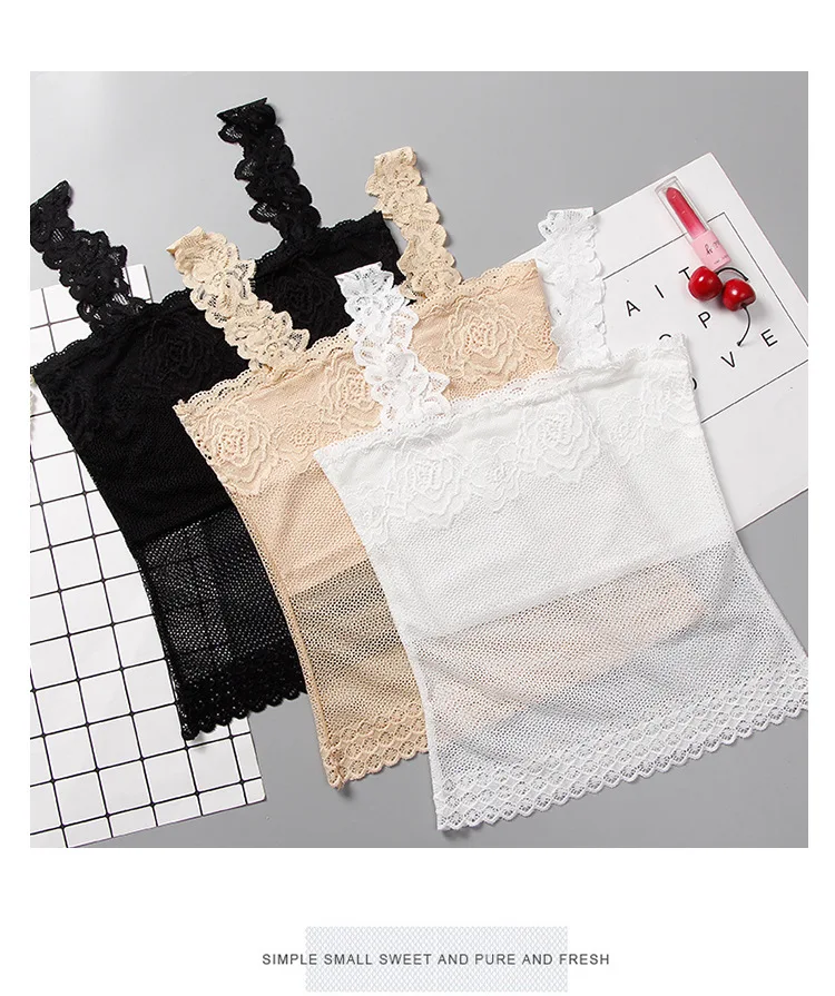 Женские топы с кружевами, модные летние женские майки без рукавов ...