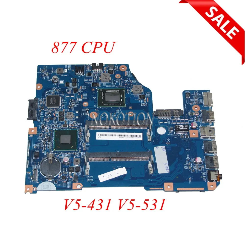 Nokotion Nbm1g11002 48.4vm02.011 Laptop Motherboard For Acer Aspire V5 ...