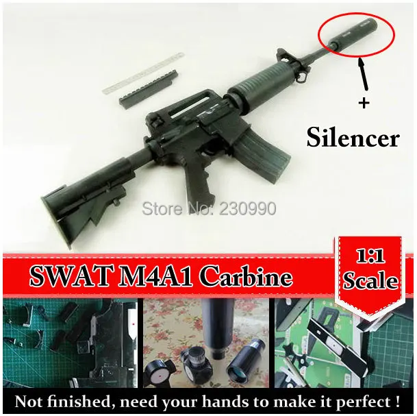 Aliexpress.com : Buy Classic SWAT M4A1 Carbine Assault Rifle Scaled 3D ...