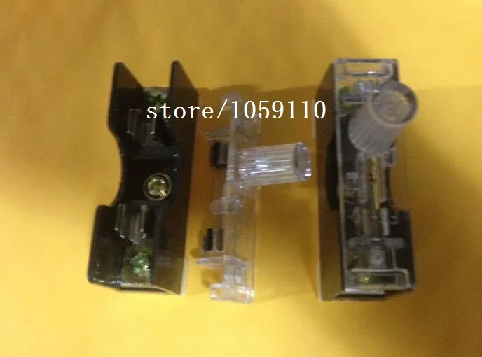 5PCS FS 10 A fuse holder retardant 6 * 30mm glass fuse rail type base ...