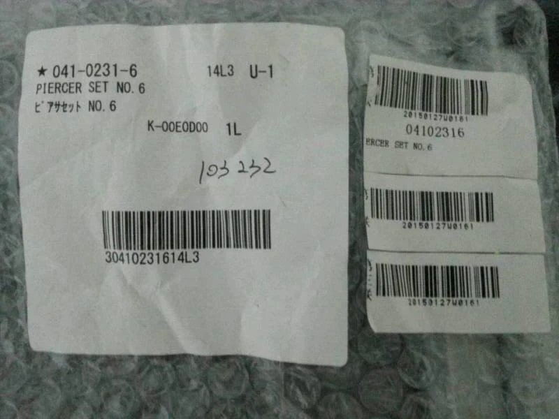 Sysmex-PN-041-0231-6-JUEGO-DE-piercings-No-6-SP1000-Side-Maker-Stainer ...