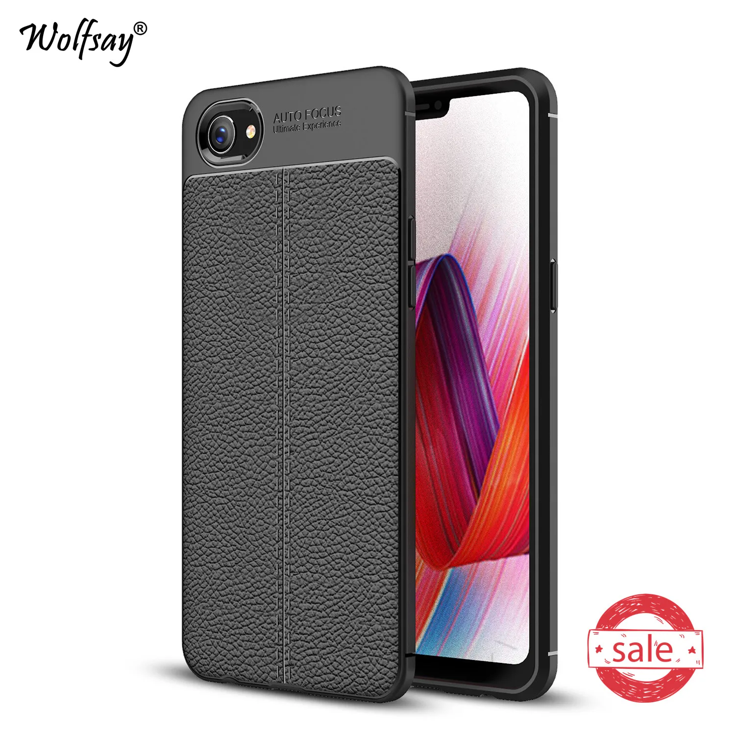 Phone Case OPPO A3 Cover OPPO A 3 Litchi Pattern Cases Soft TPU Wolfsay ...