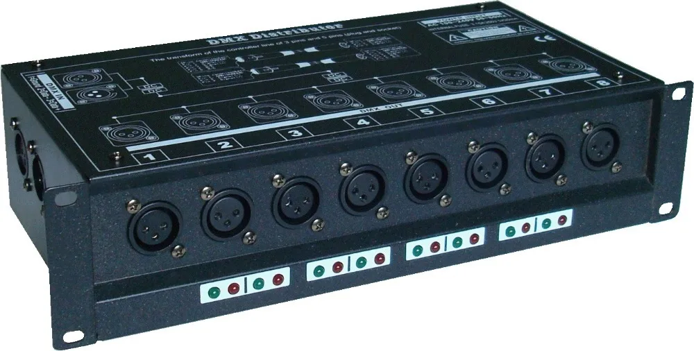 DMX 1307 DMX controller console light mixer splitter one way in and 8 ...