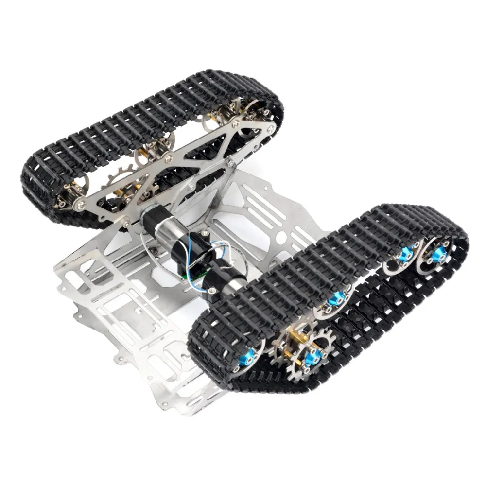 metal robot tank chassis SUV chassis smart robot caterpillar rugged ...