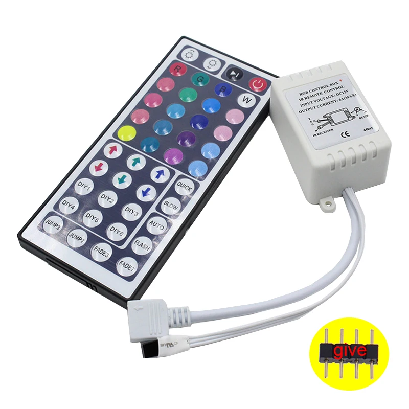 44 Keys IR Remote Controler RGB Controler 12V LED Strip RF Touch ...