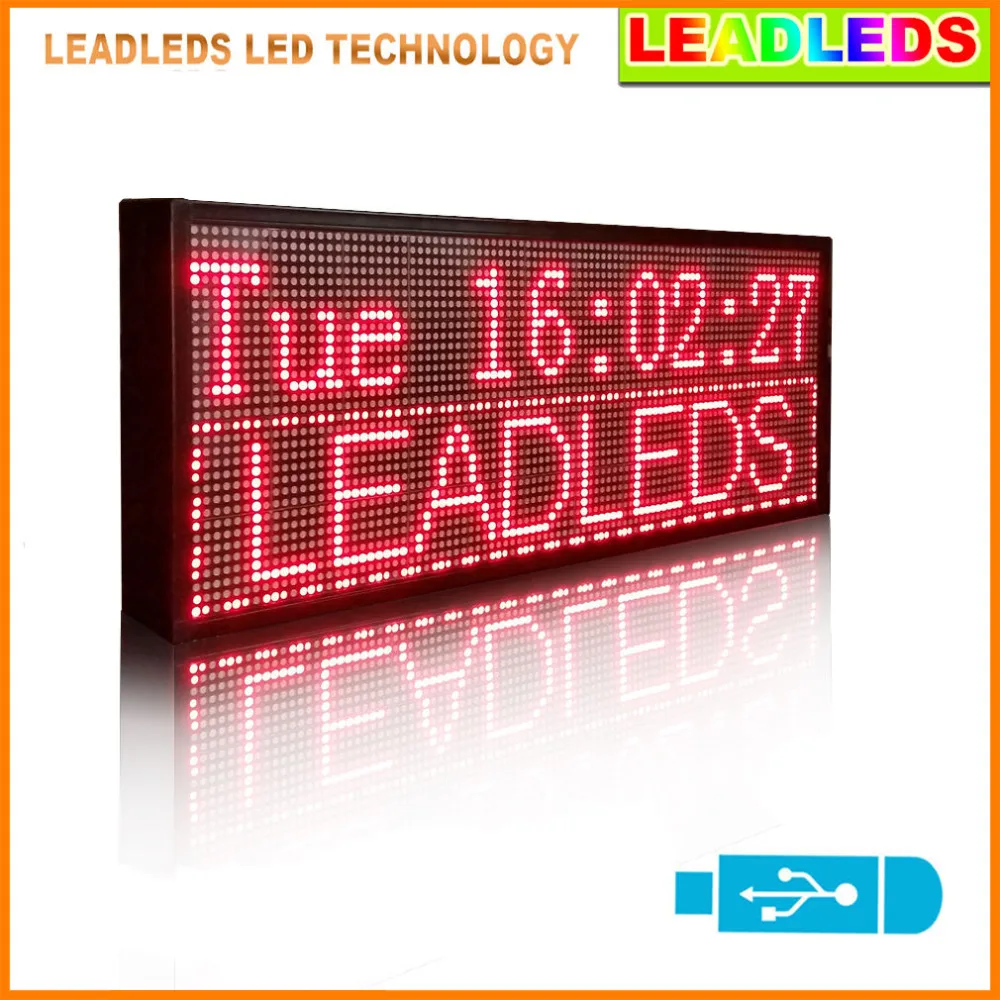 76CM-WiFi-Red-Multi-Line-LED-Advertising-Sign-by-USB-Programmable ...