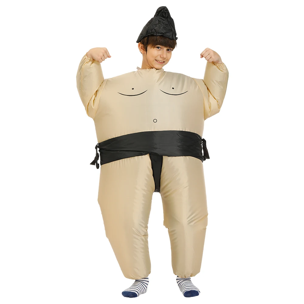 Inflatable Sumo Costume Funny Dress Fan Operated Cosplay Halloween ...