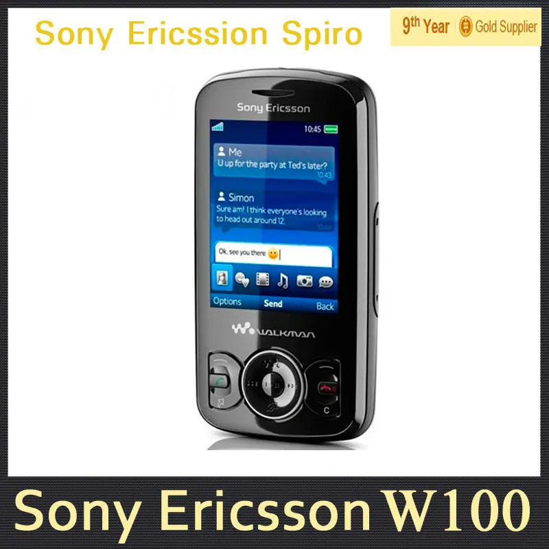 Original Unlocked Sony Ericsson Spiro W100i W100 Cell Phones 2.2 ...