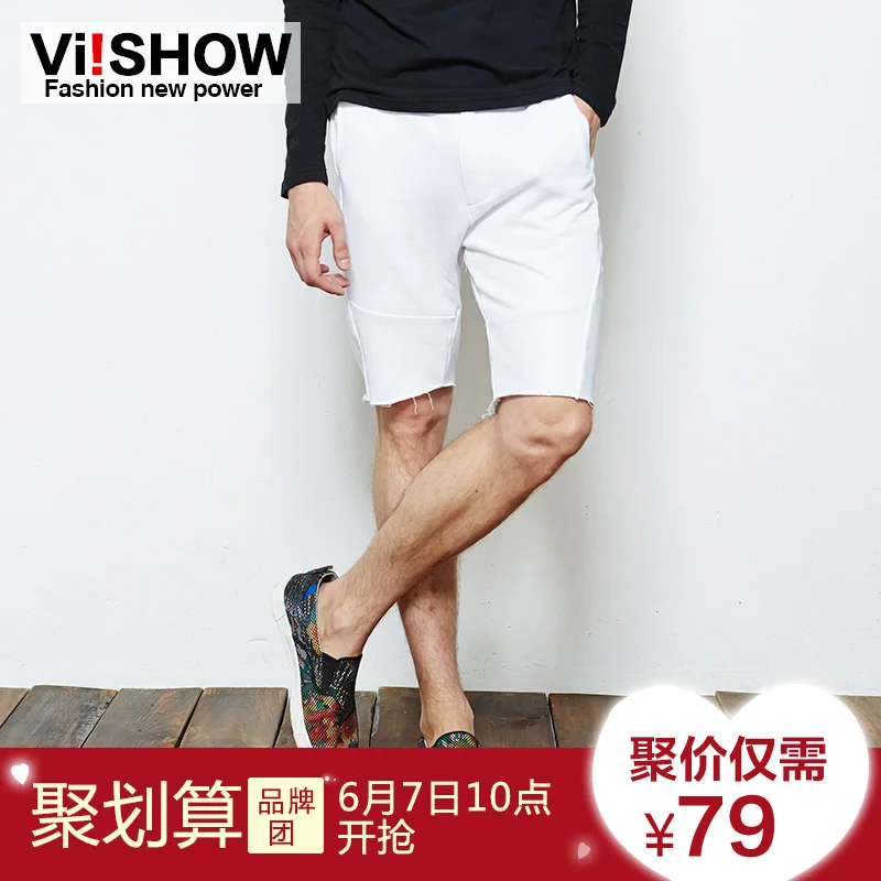 Viishow 2014 summer new arrival shorts male fashion straight male cotton casual shorts harem ...