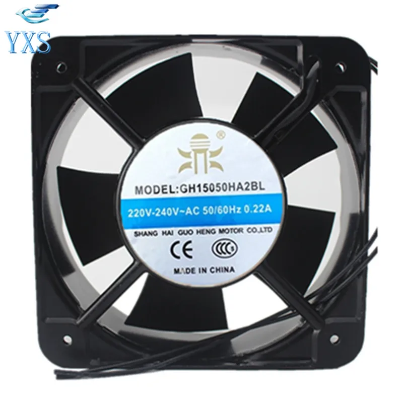 GH15050HA2BL AC 220V AC 240V 0.22A 50/60HZ 38W 2500RPM 15050 15CM 150*150*50mm 2 cables doble ...