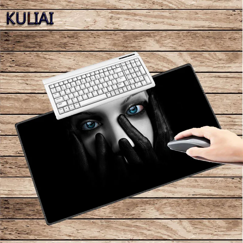 KULIAI Personalized Fantasy Girl Cool Mouse Pad Rectangular Rubber ...