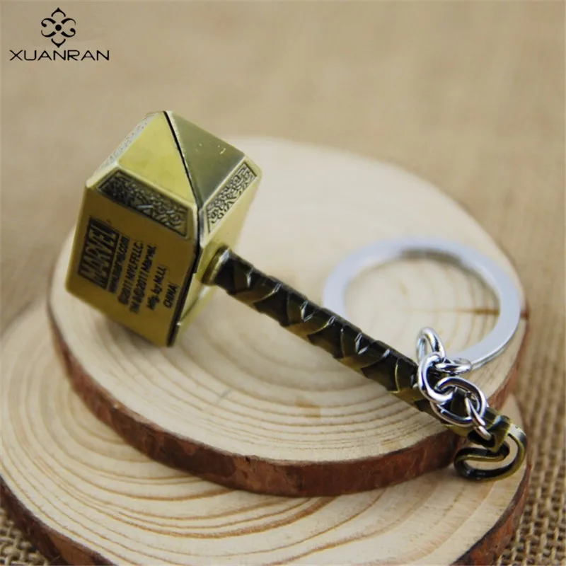 XUANRAN keychain Quake Thor Hammer Keychain Alloy Ornaments Metal ...