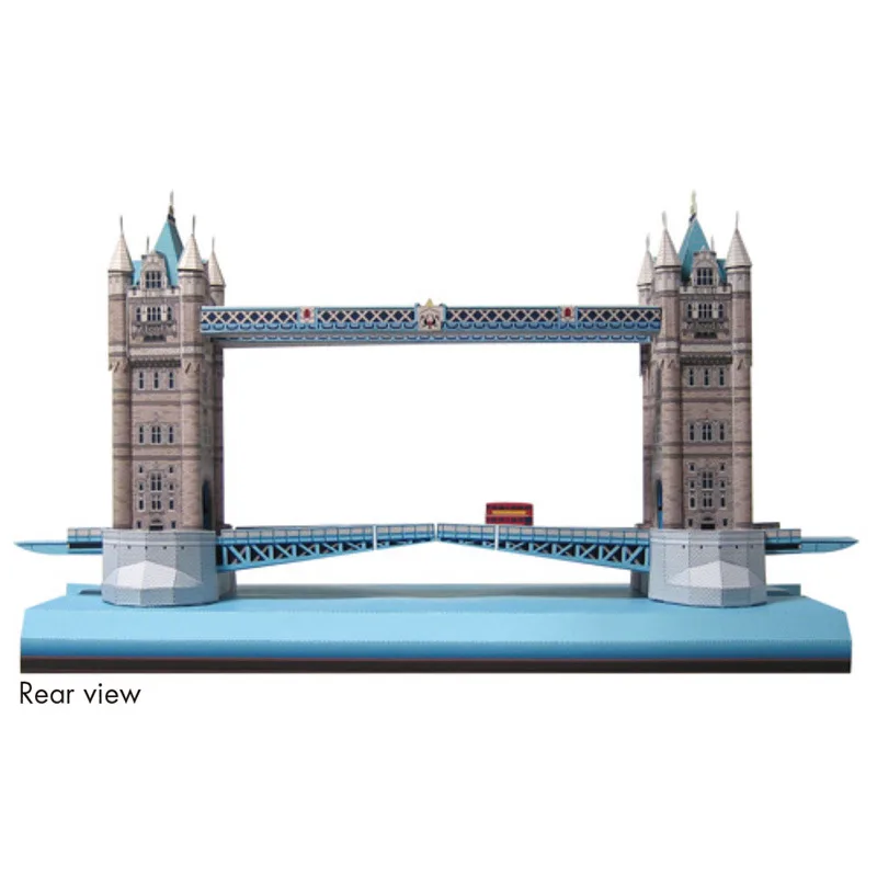 3D paper model Tower Bridge London England Papercraft Educational 3D ...