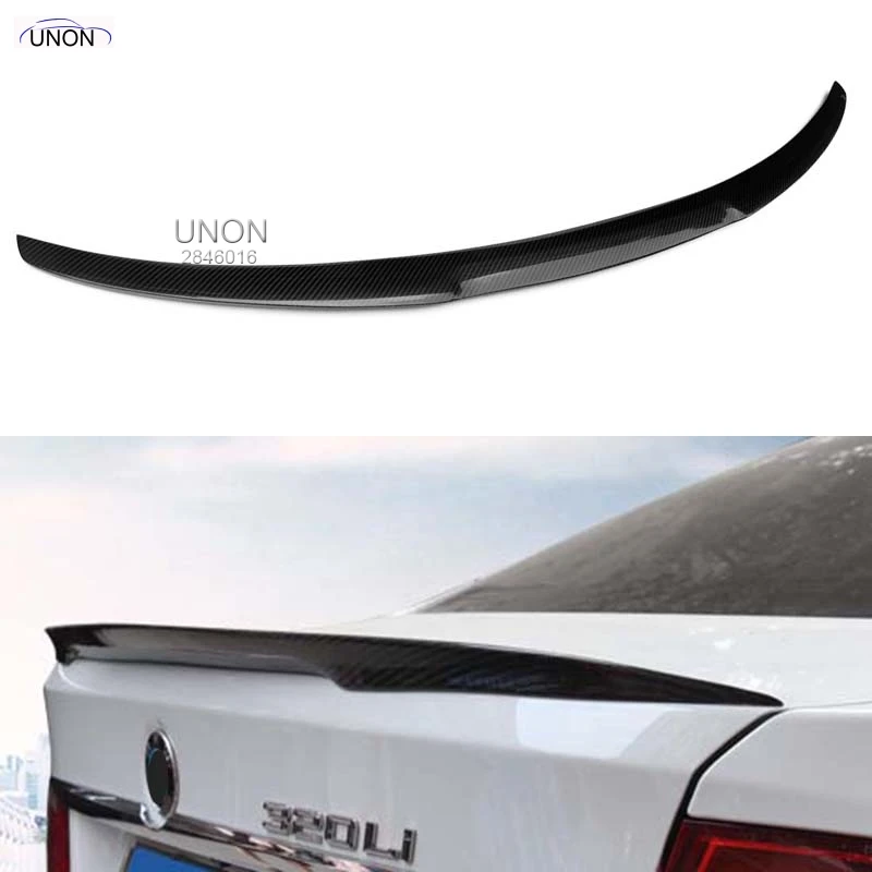 3 Series F30 M4 Style Carbon Fiber Gloss Black Rear Trunk Spoiler Wings