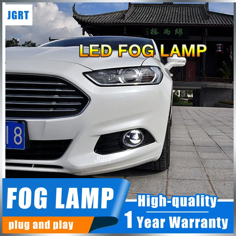JGRT 2016 2017 For Ford Taurus led fog lights+LED DRL+turn signal ...