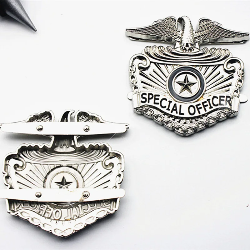 Rare Retro US MJ Michael Jackson Metallic Silver Eagle Metal Stainless ...