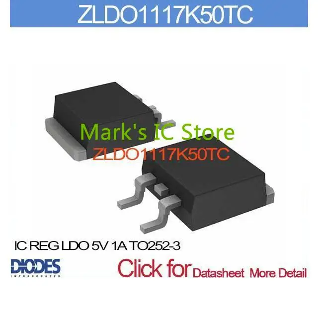 ZLDO1117K50TC IC REG LDO 5V 1A TO252 3 ZLDO1117K50 1117K5 ZLDO1117 ...