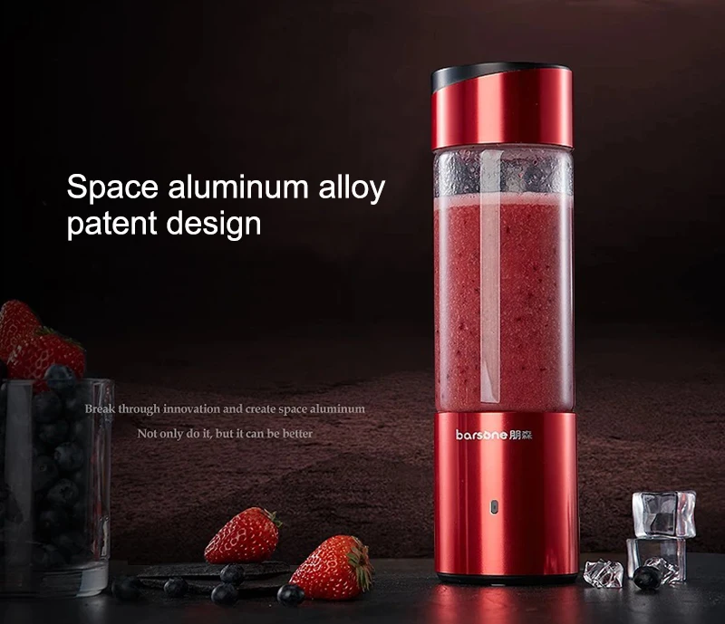 BARSONE Portable Blender usb 450ml 6 Blades Portable Mixer Fruit ...