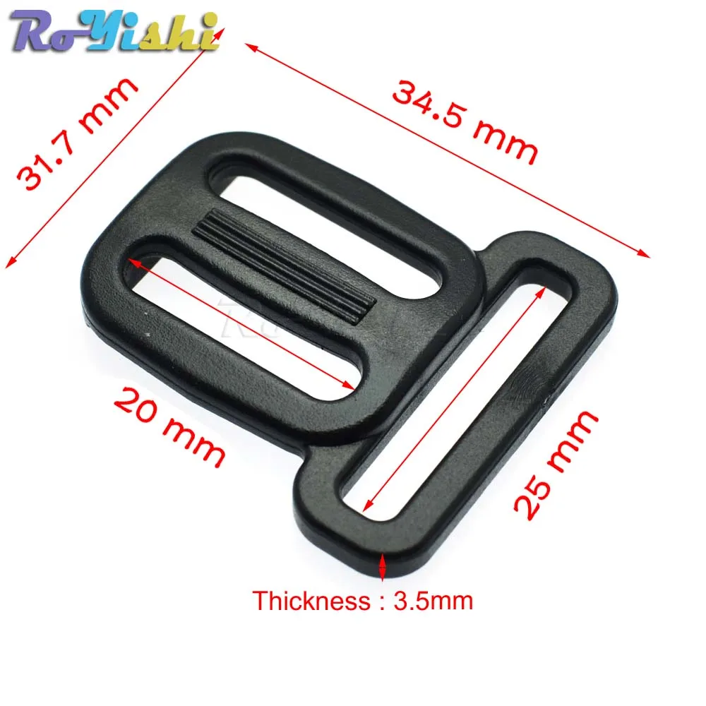 Sewing Closures & Fasteners 34 20mm tri-glide buckles for bag strap ...