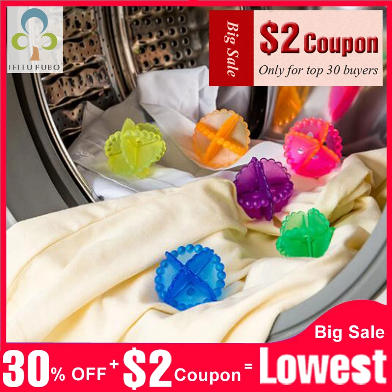 8pcs Anti winding Laundry Ball Home Washing Machine Solid Cleaning Ball ...