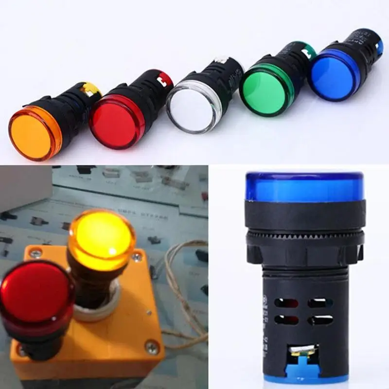 AKDSteel LED Signal Light AD16 22DS 280V/380V AC 110V 10mA Energy ...