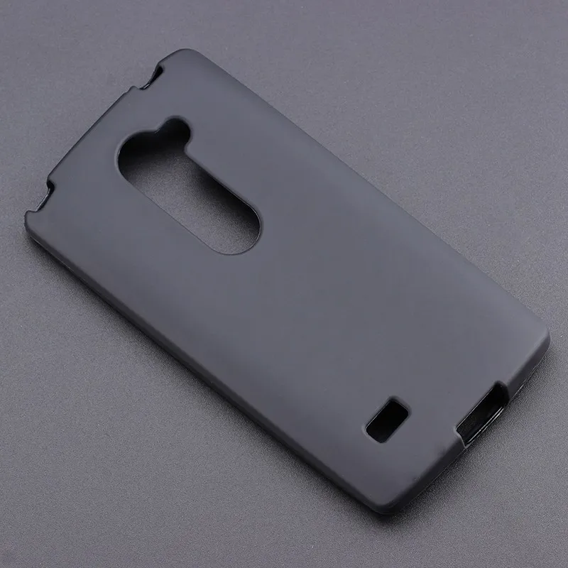 Funda trasera para LG Leon, carcasa suave delgada de Gel TPU negro para ...