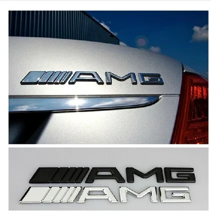 3D Aluminum Mercedes-AMG Stickers