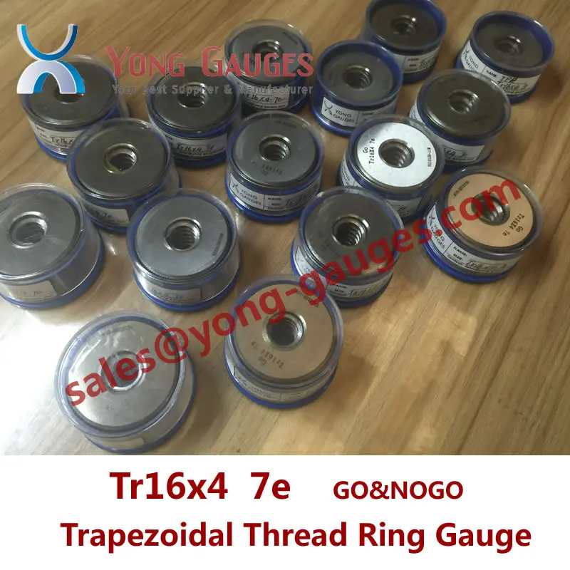New Tr16x4 -7e -Trapezoidal Thread Ring Gauge - Go & NoGo Set [ more size... Tr16 / Tr18 ]