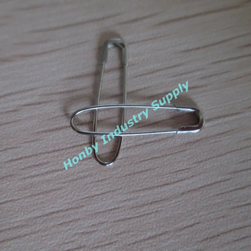 Free Shipping 22mm Silver Color Metal Coiless French Safety Pin In U ...