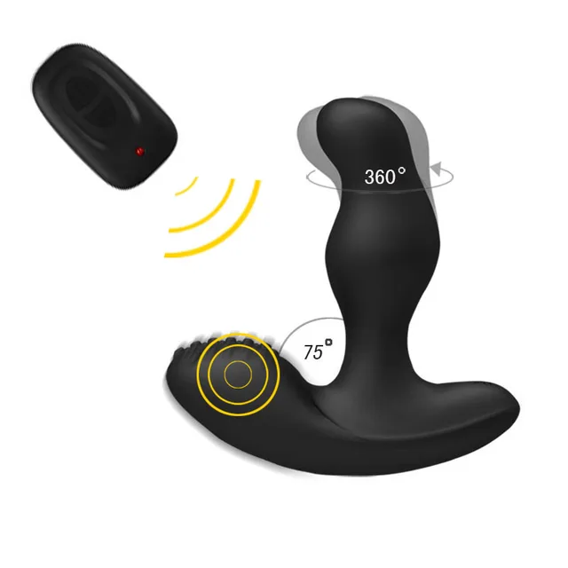 Levett Caesar Usb Charging Prostate Massager 360 Degree Rotation Wireless Remote Control