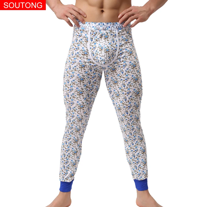 Soutong Brand Men Thermal Underwear Cotton Men Long Johns Warm Long ...